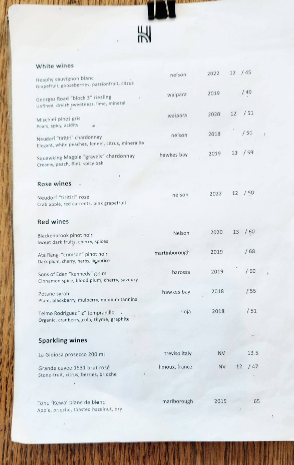 Menu at Hardy St Eatery restaurant, Nelson