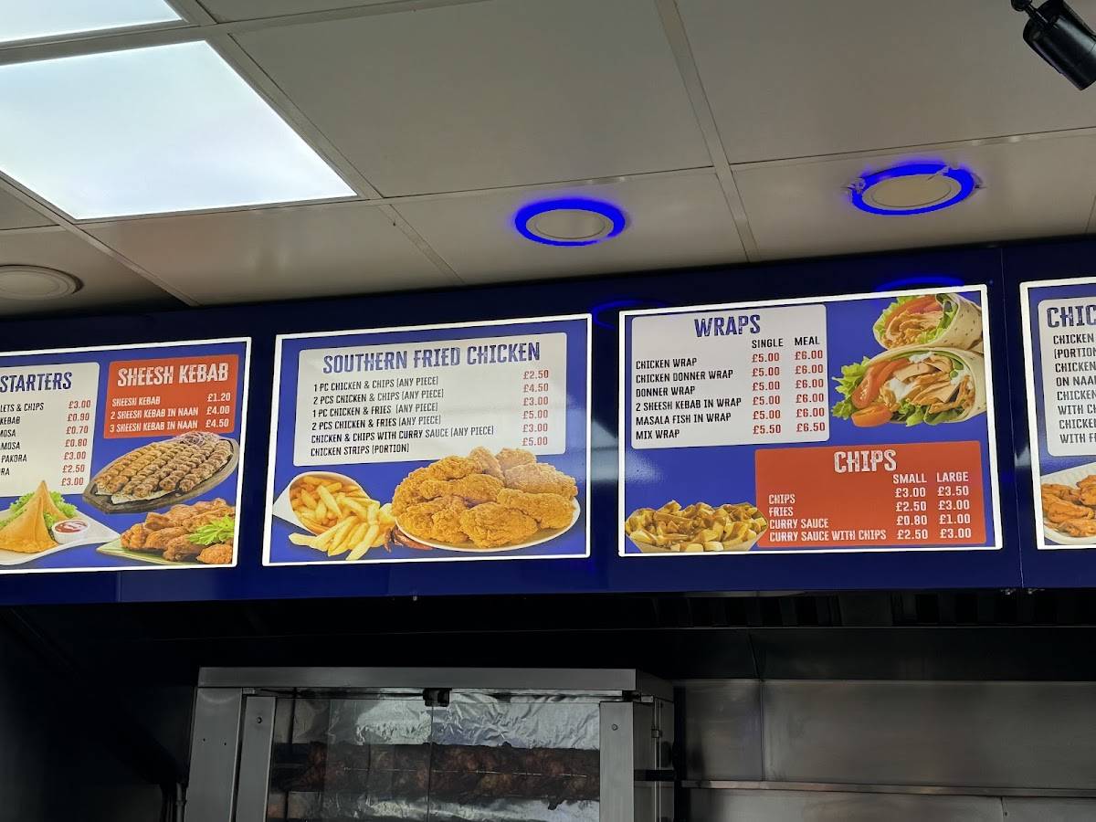 Menu at Hassan Kebab House restaurant, Birmingham