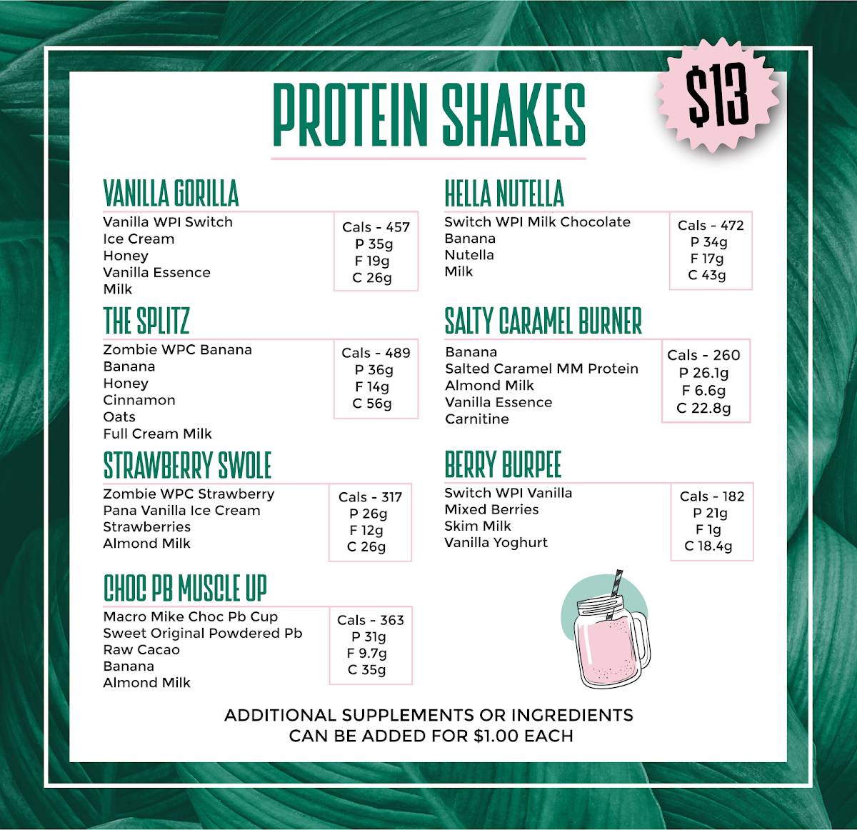 Menu at Health Junkee: Shake Bar & Coffee Shop, Bli Bli
