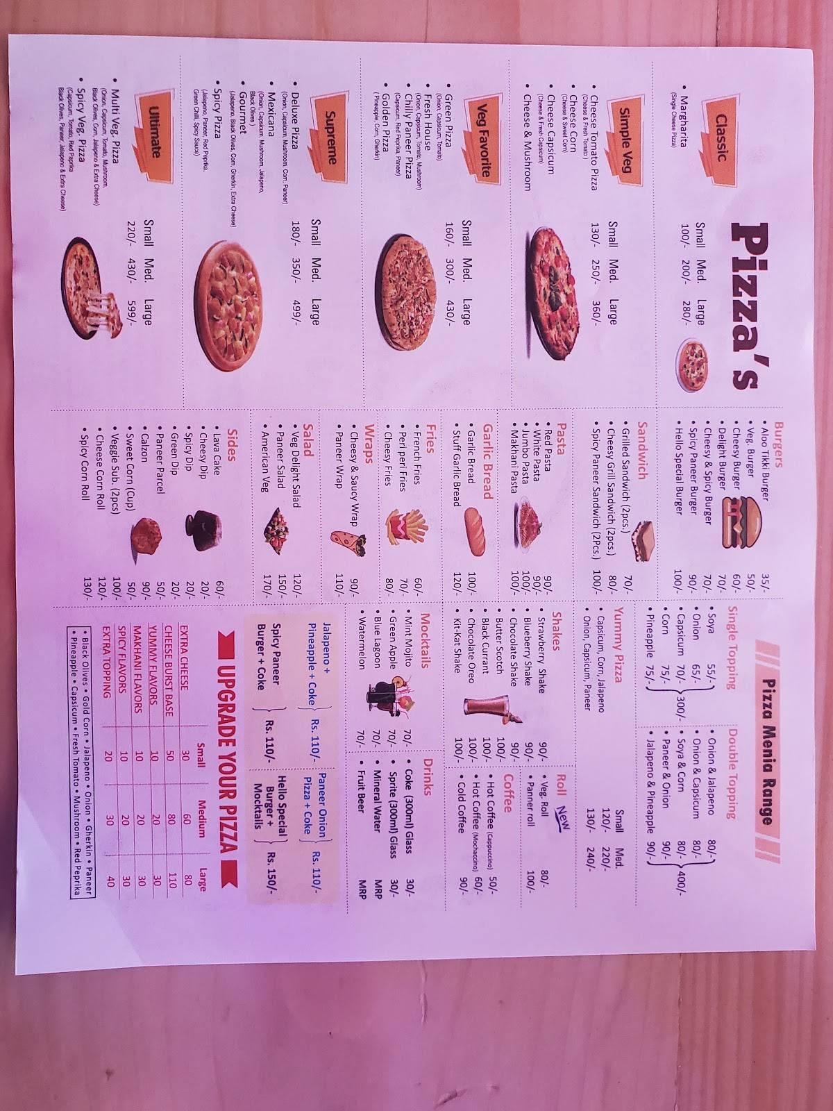 Menu at Hello Food, Dhariwal