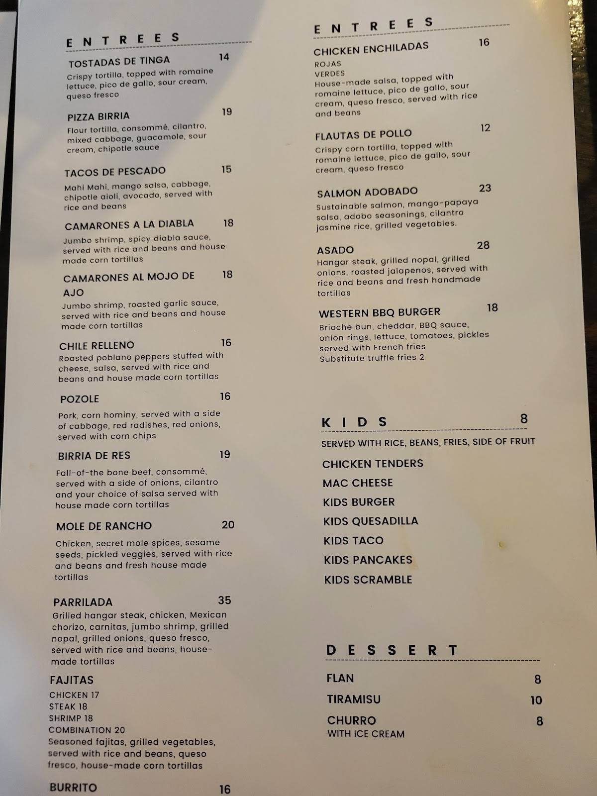 Menu at Hercules Draft House & Cantina restaurant, Los Gatos
