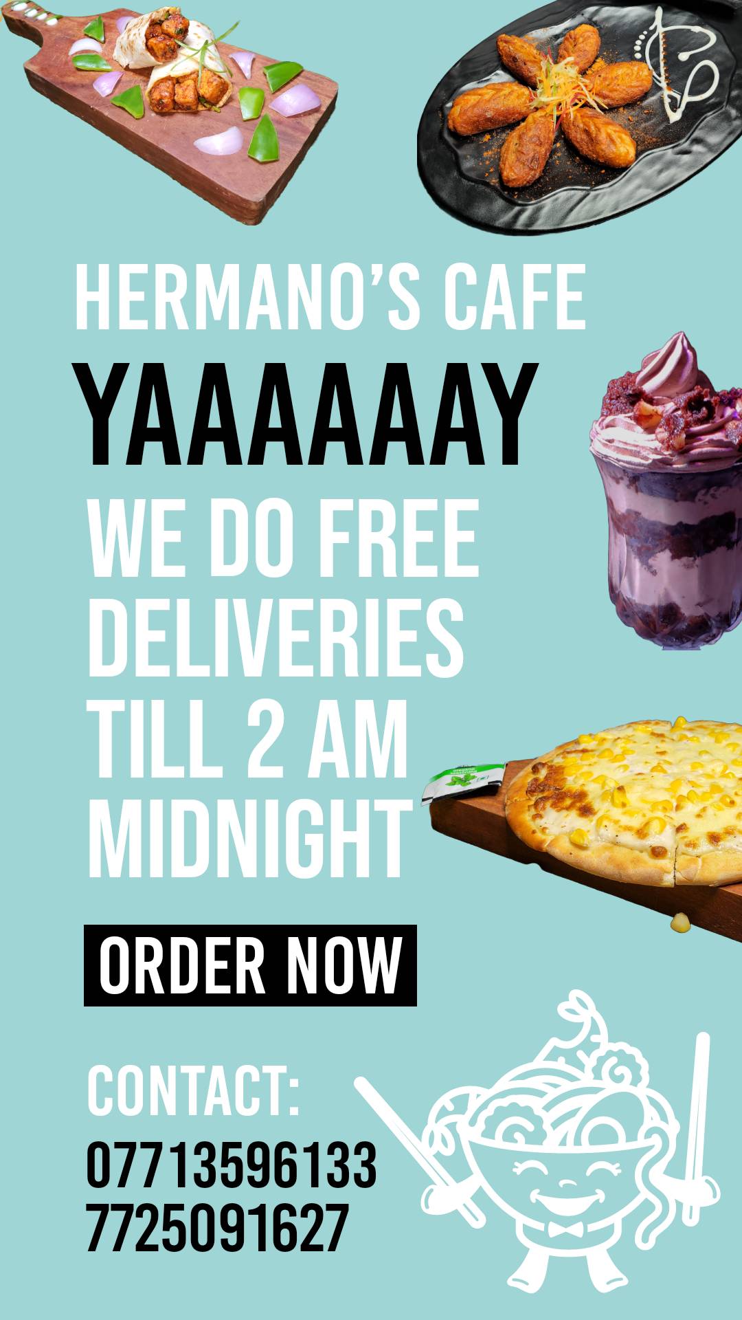 Menu at Hermano's cafe, Raipur, Shop no. Ug 4