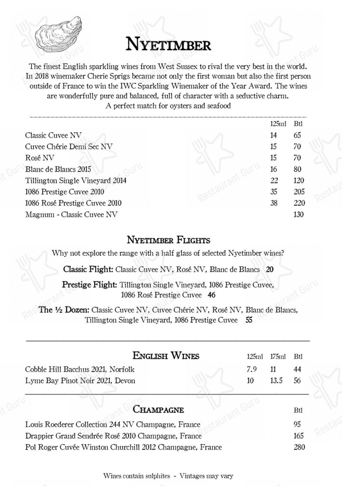 Menu at Hermitage Rd Bar and Restaurant, Hitchin