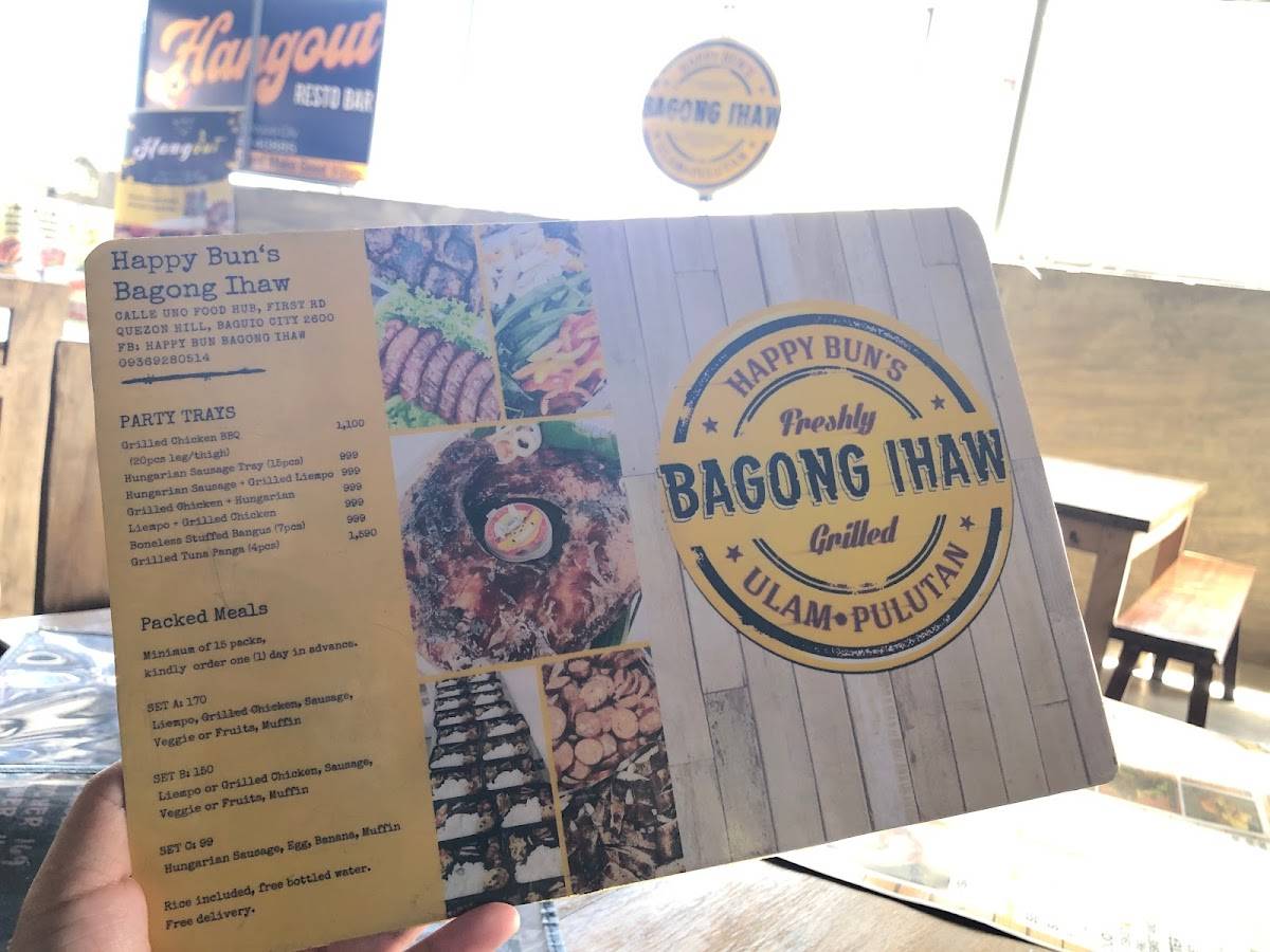 Menu at Highland Smokehouse restaurant, Baguio