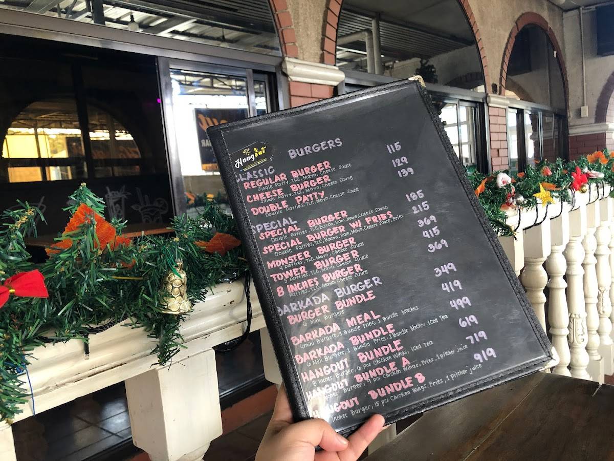 Menu at Highland Smokehouse restaurant, Baguio