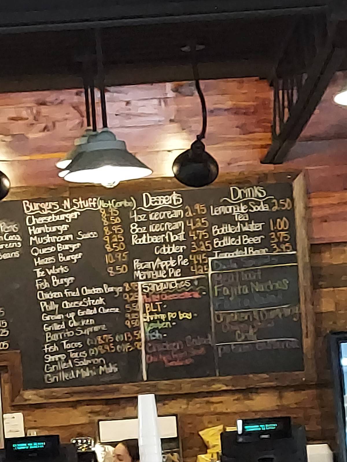 Menu at Hinze's Country Kitchen steakhouse, Wharton