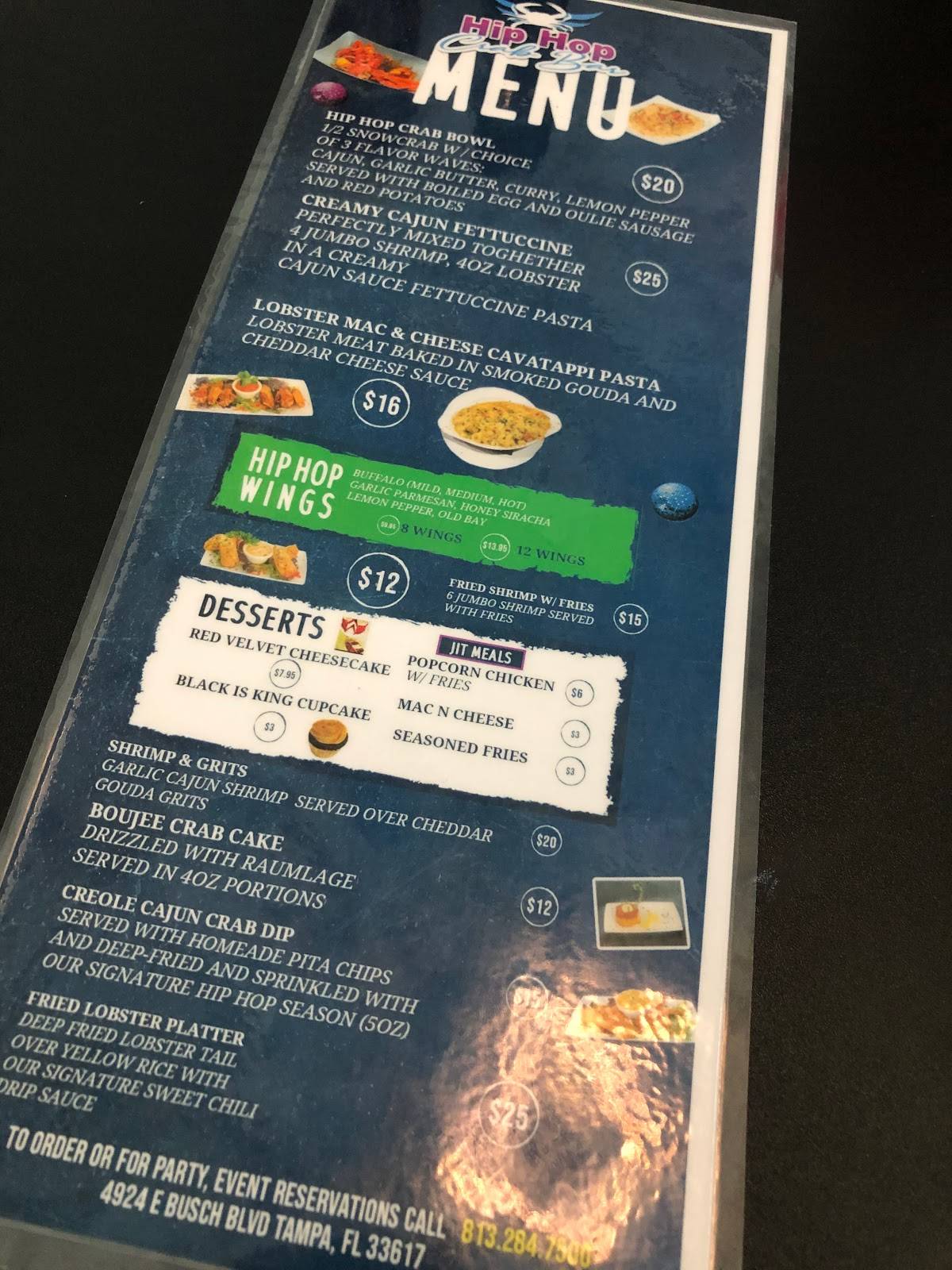 Menu at Undefeated Seafood & Winghouse pub & bar, Tampa