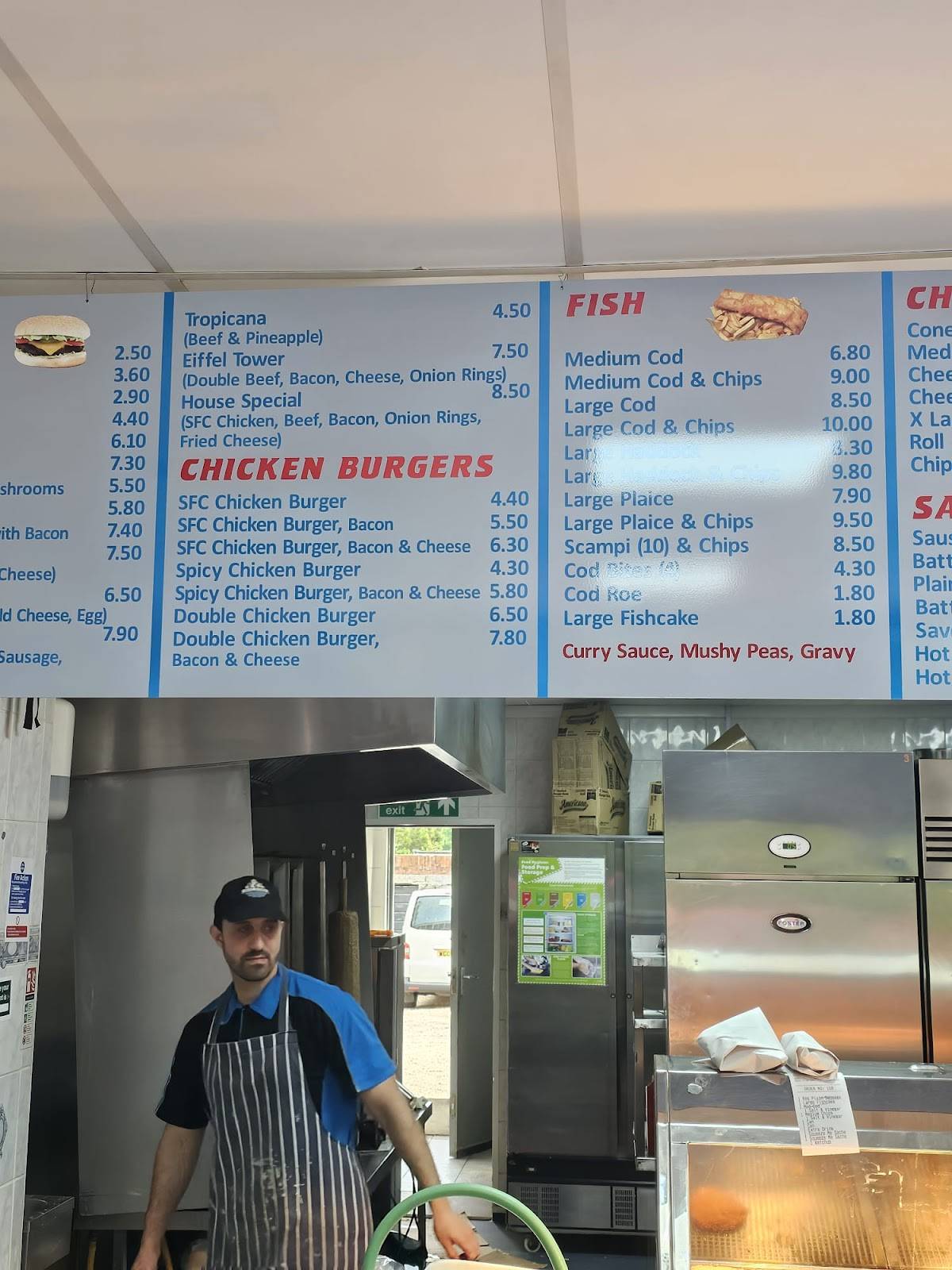 Menu at Holbury Fish Bar, Southampton