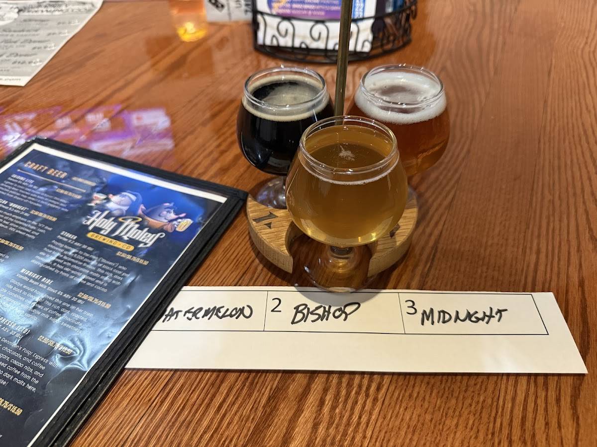 Menu at Holy Moley Brewing Co pub & bar, Dennison