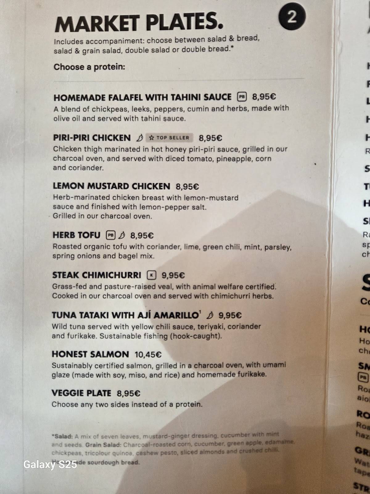 Menu em Honest Greens Parque das Nações restaurante, Lisboa, Alameda ...