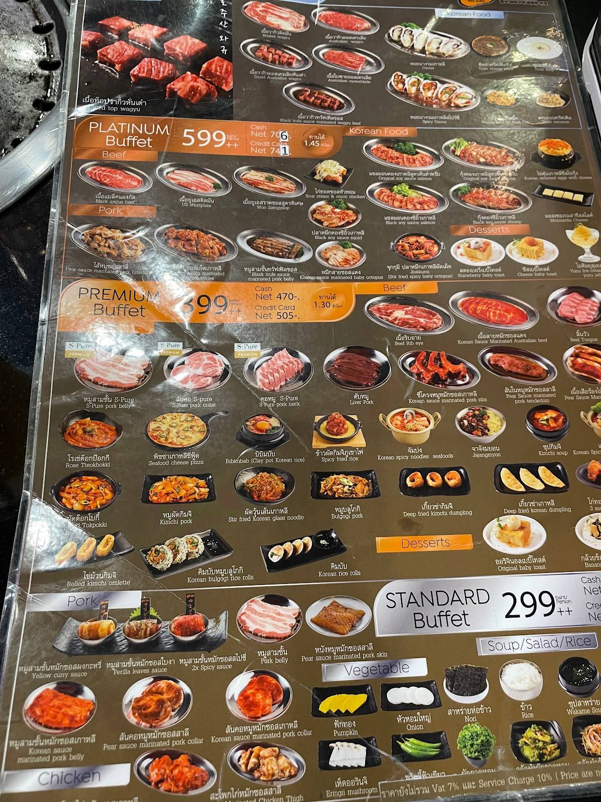 Carta del restaurante Hongdae & Cheese Owl Buffet Future Park Rangsit ...