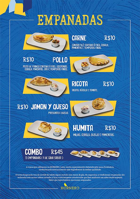 Menu em Hornero Cafe Tango Bar, Curitiba, Av. Jaime Reis