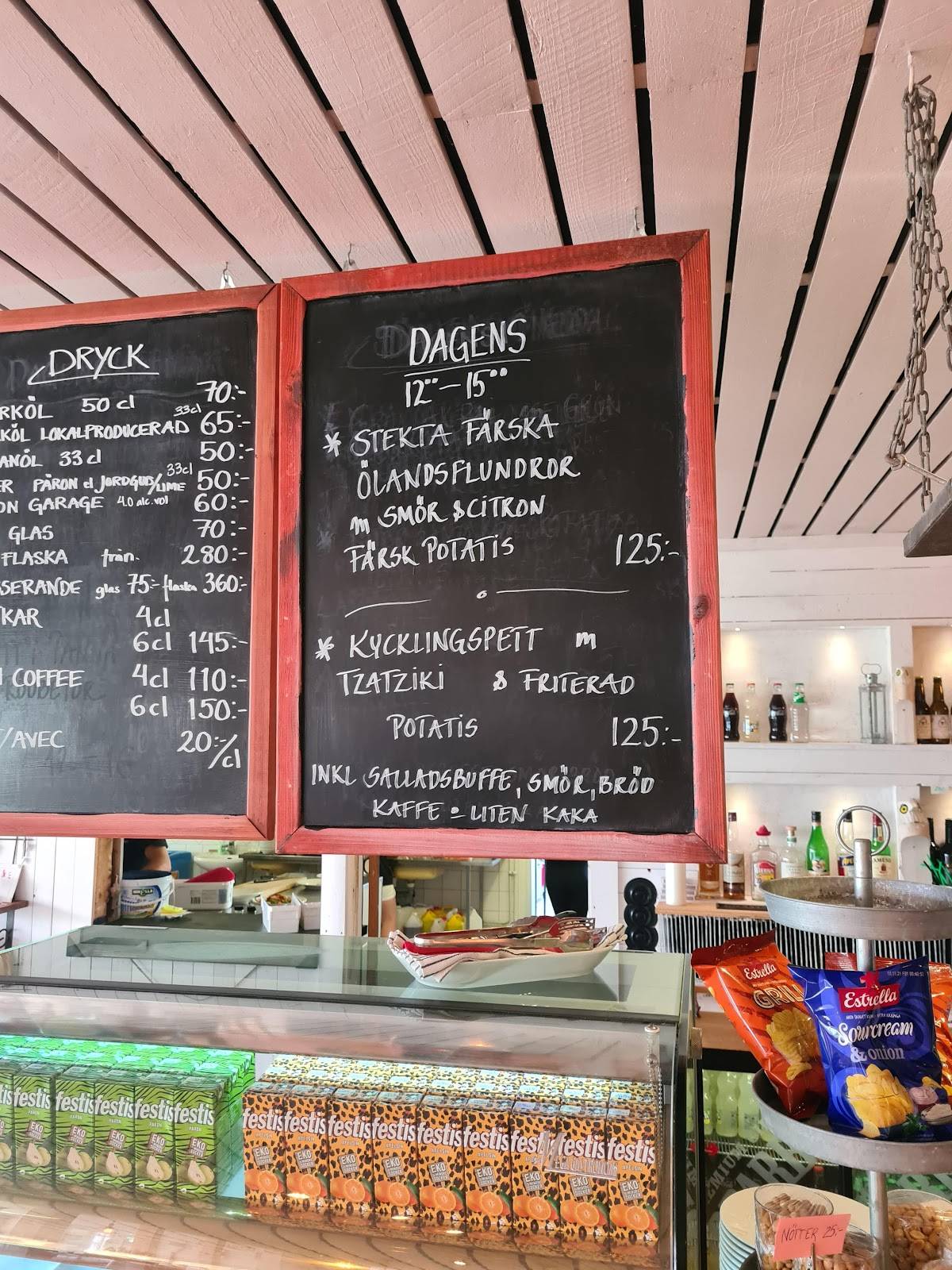 Menu at Hornsjöns Pensionat & Restaurang HB restaurant, Sweden