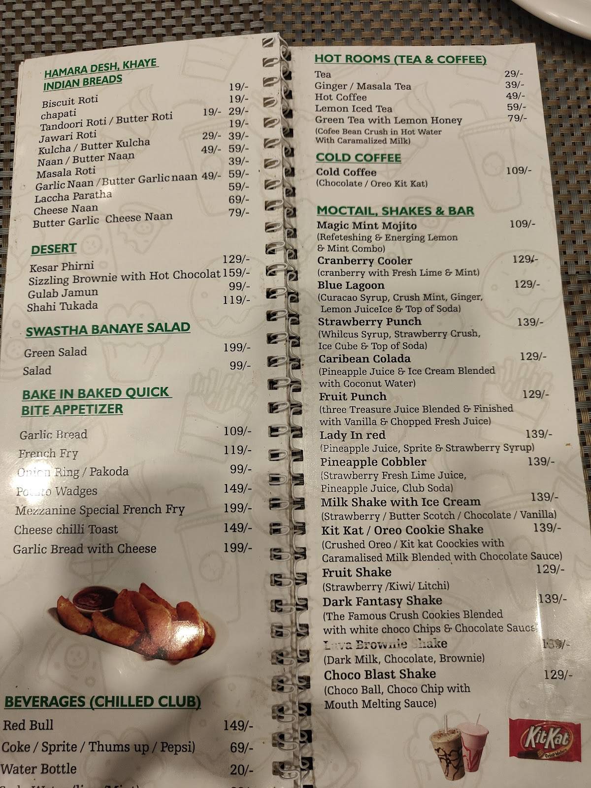 Menu at Hotel Mezzanine, Solapur