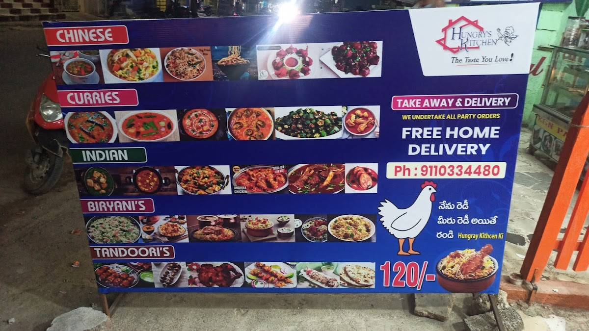 Menu at Hungry's Kitchen, Hyderabad