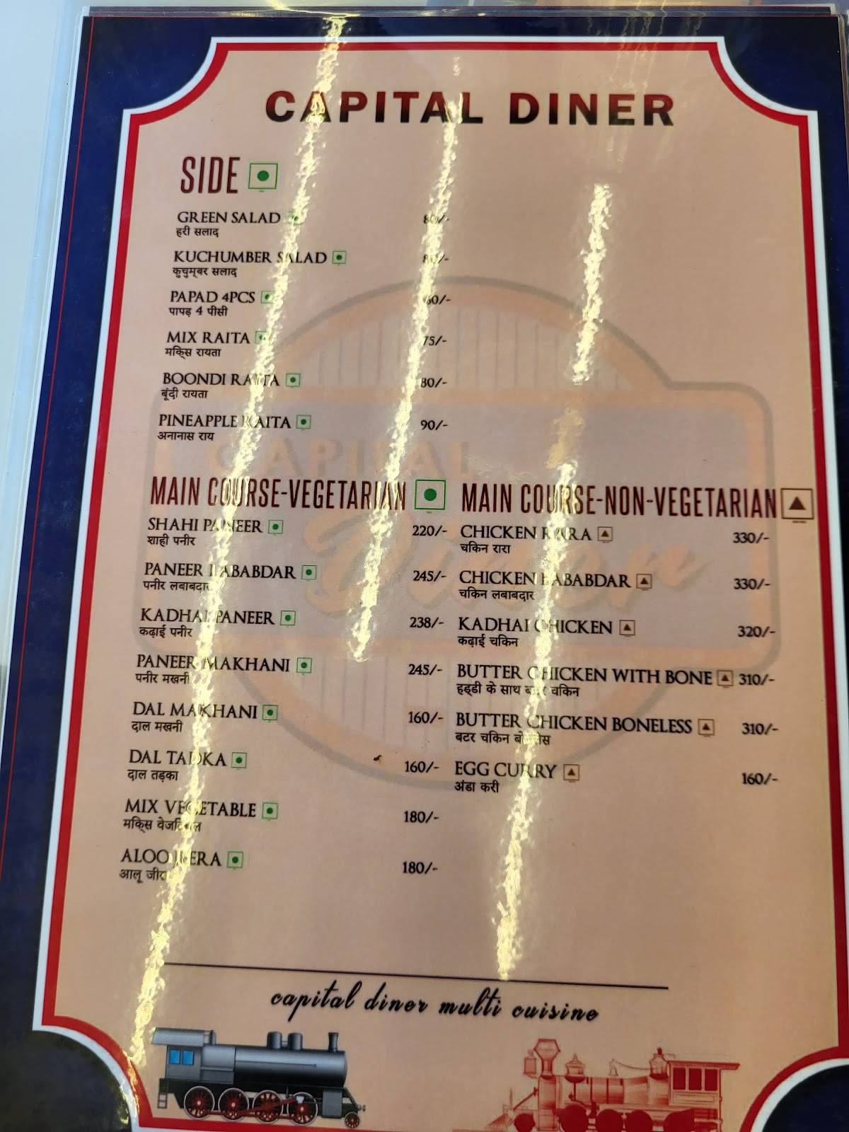 Menu at CAPITAL DINER, New Delhi