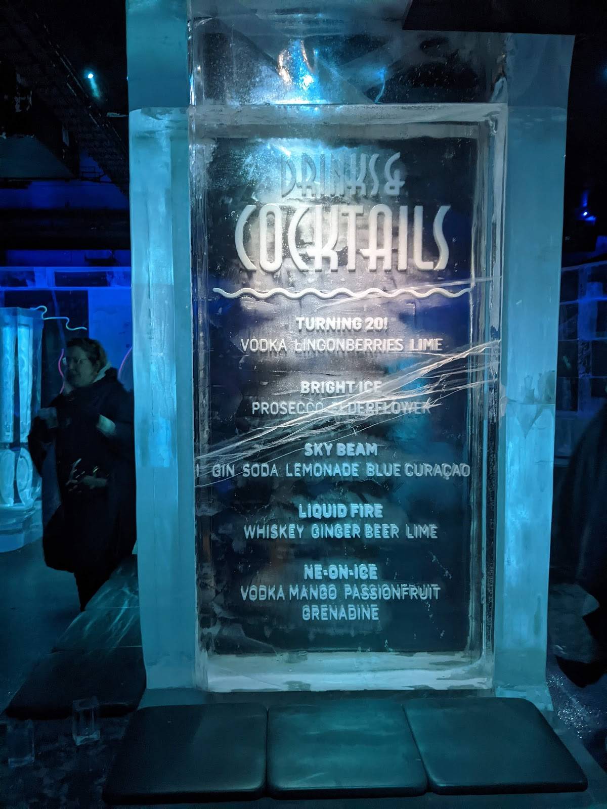 Menu at ICEBAR Stockholm by ICEHOTEL, Stockholm