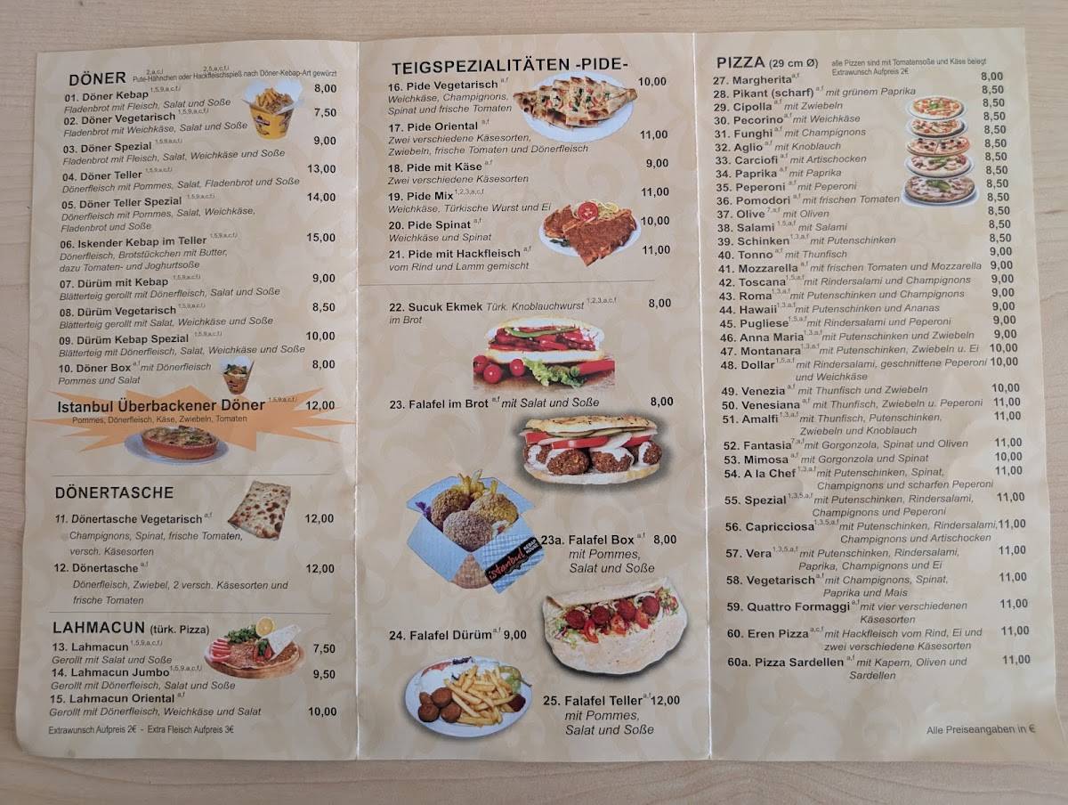 Speisekarte von İSTANBUL KEBAP HOUSE, Laupheim