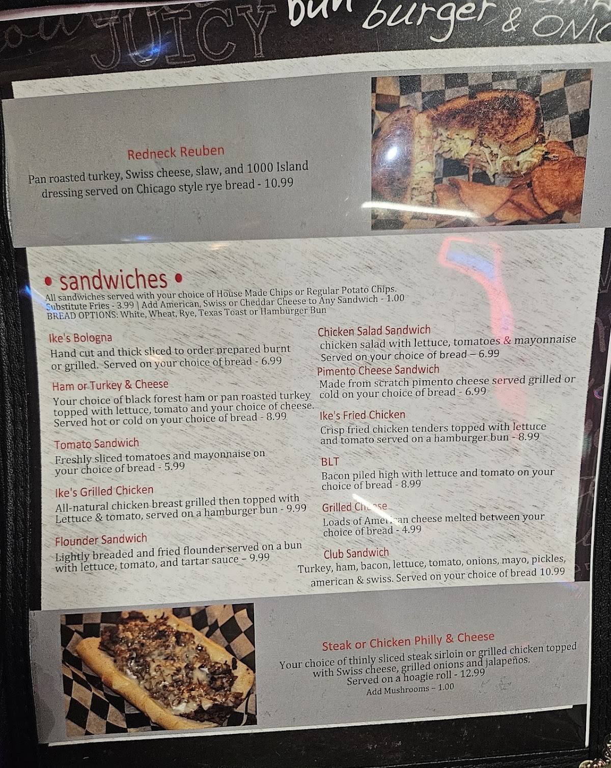 Menu at Ike's Korner Grille pub & bar, Spartanburg