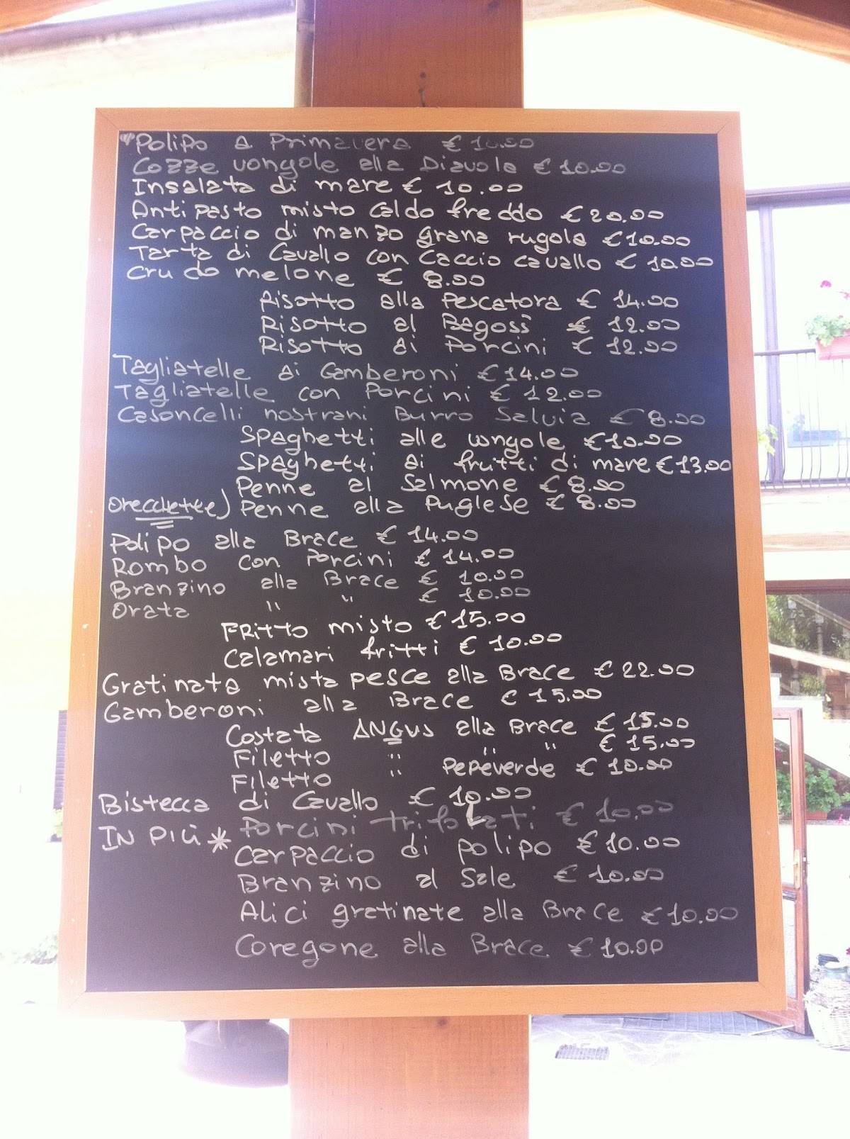 Menu da Ristorante Il Leone, Bedizzole