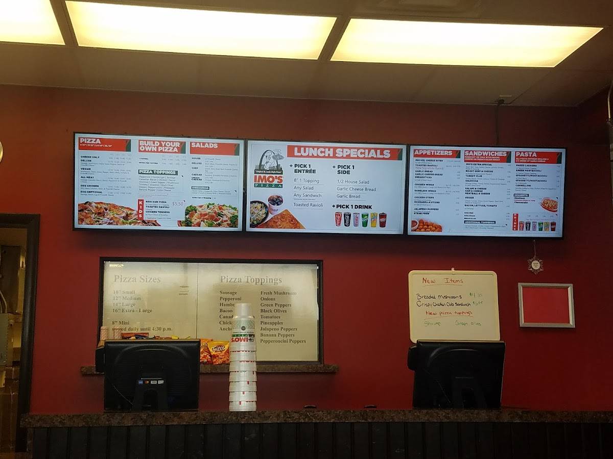 Menu at Imo's Pizza pizzeria, Crestwood, Watson Rd