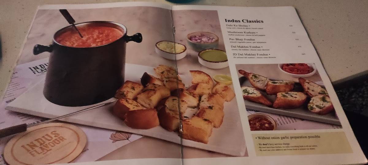 Menu at Indus Flavour, New Delhi, Roof Top