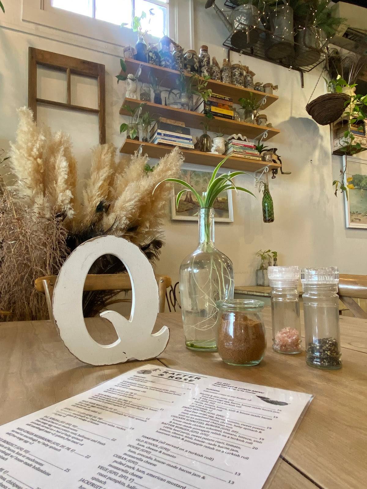 Menu at Rafter & Rose restaurant, Ipswich