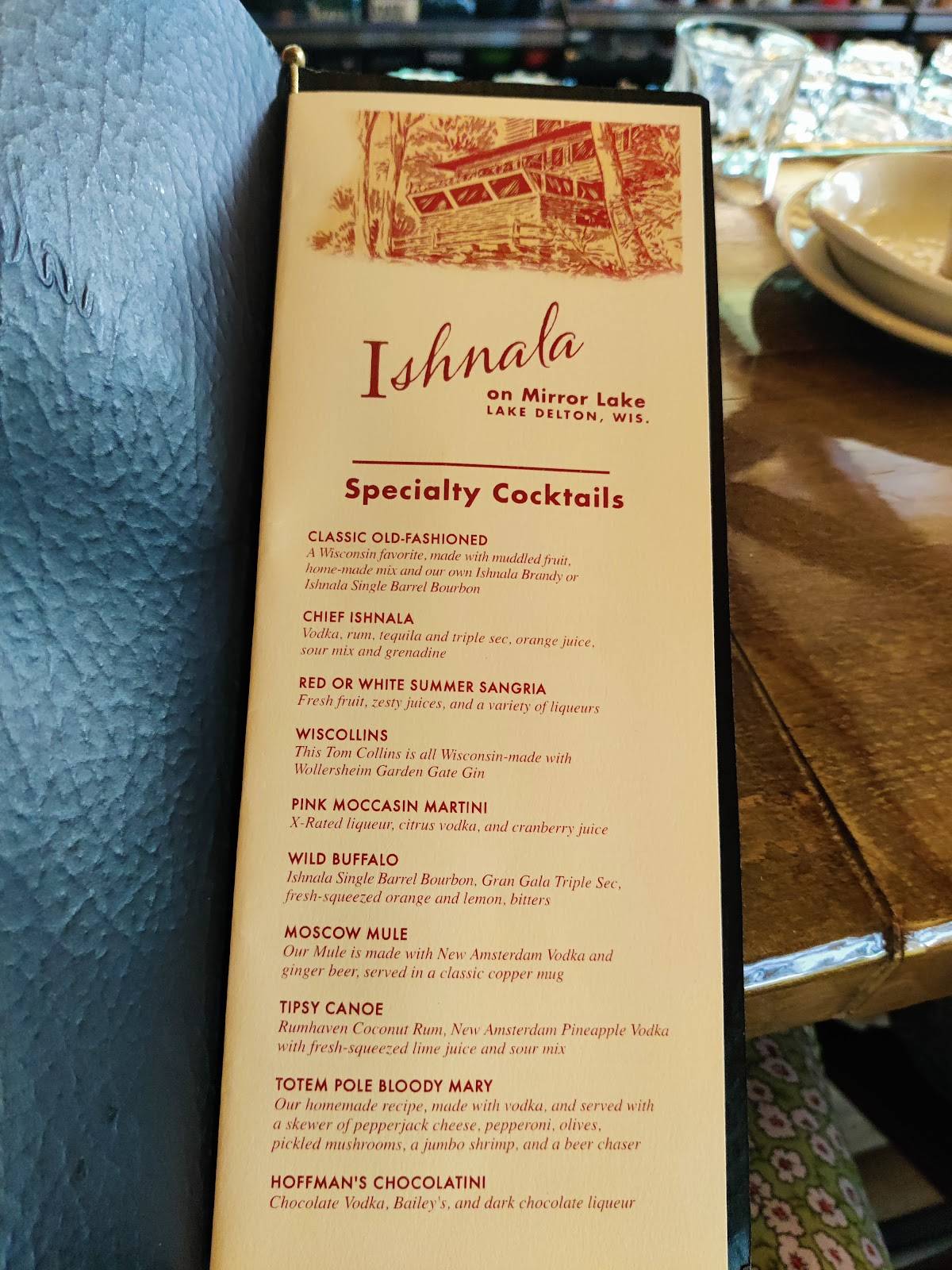 Menu at Ishnala Supper Club, Lake Delton, S2011 Ishnala Rd