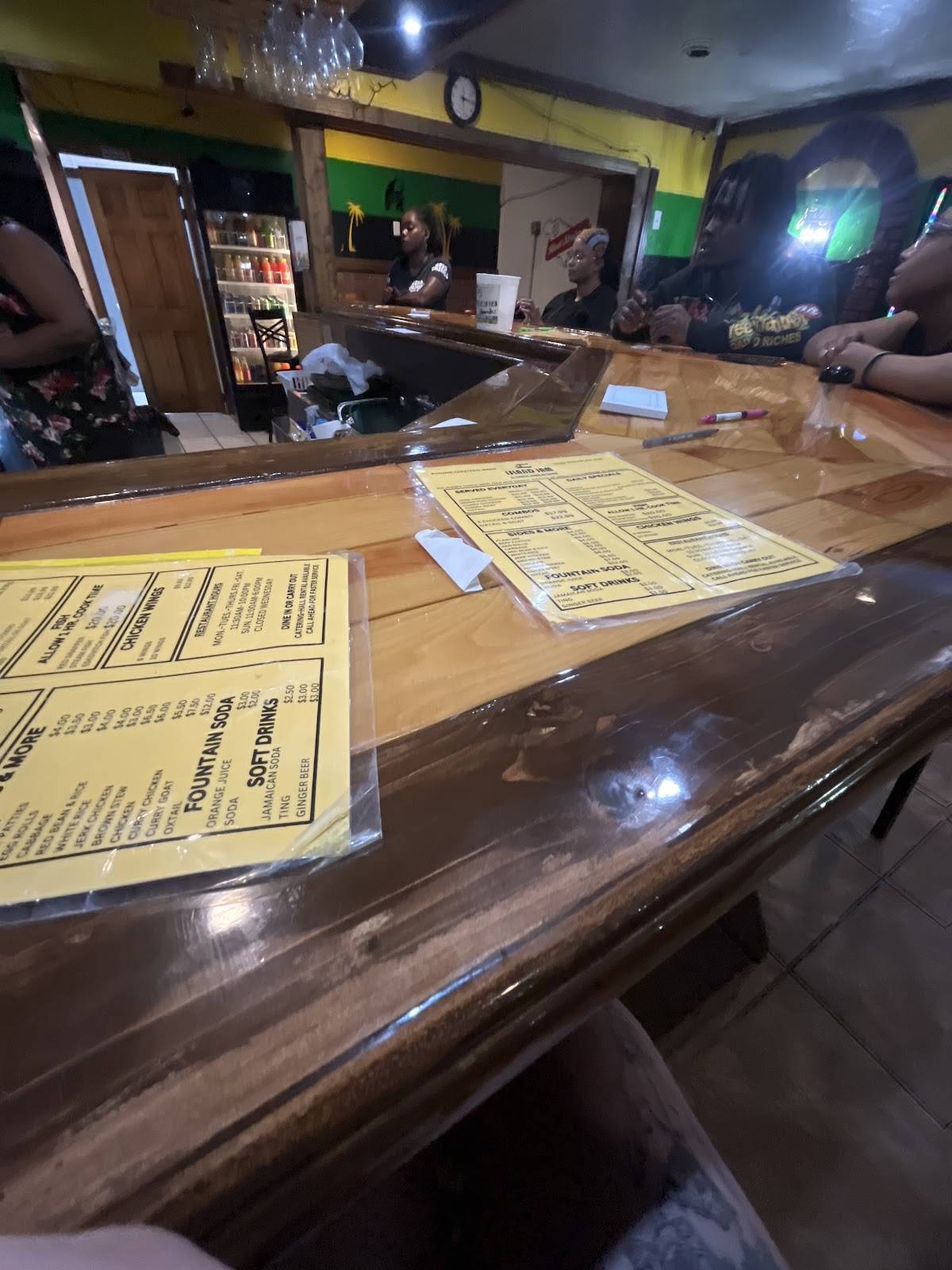 Menu at Island Jam Authentic Jamaican Cuisine restaurant, Racine