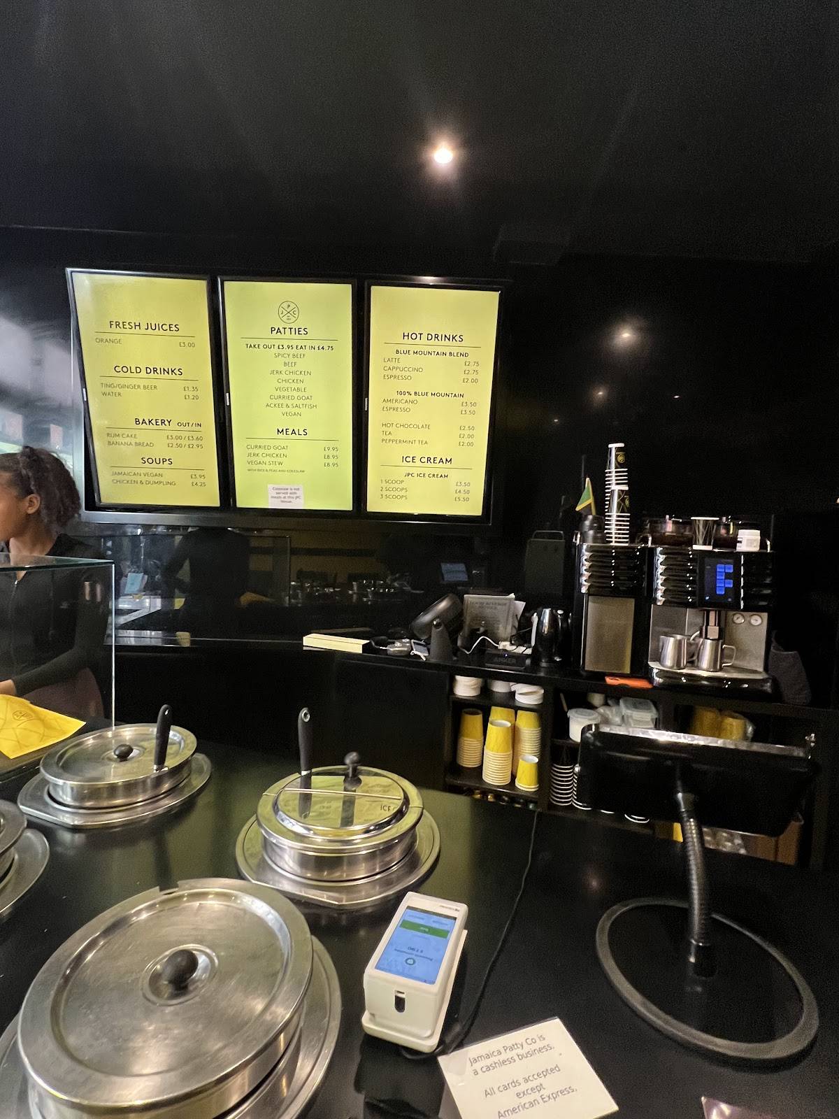 Menu at JAMAICA PATTY CO. restaurant, London, 26 New Row
