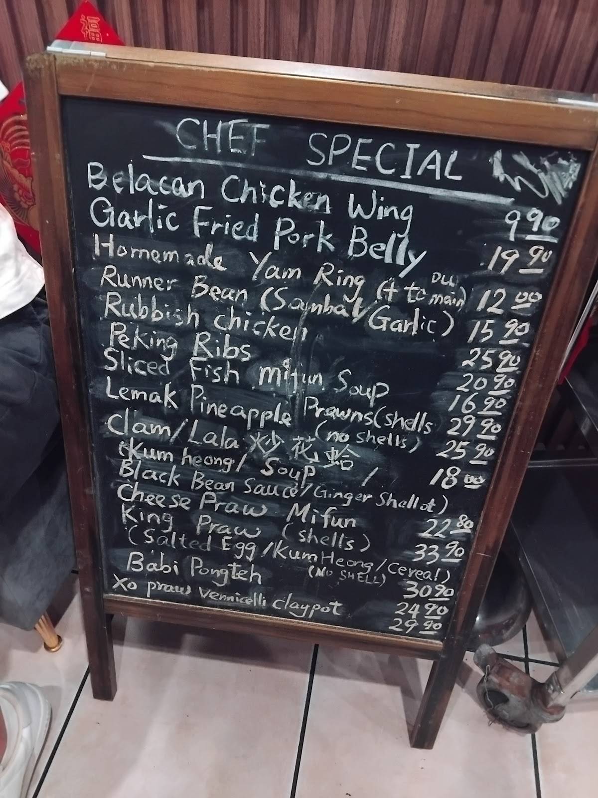 Menu at Jack Pot Cafe, Thornlie