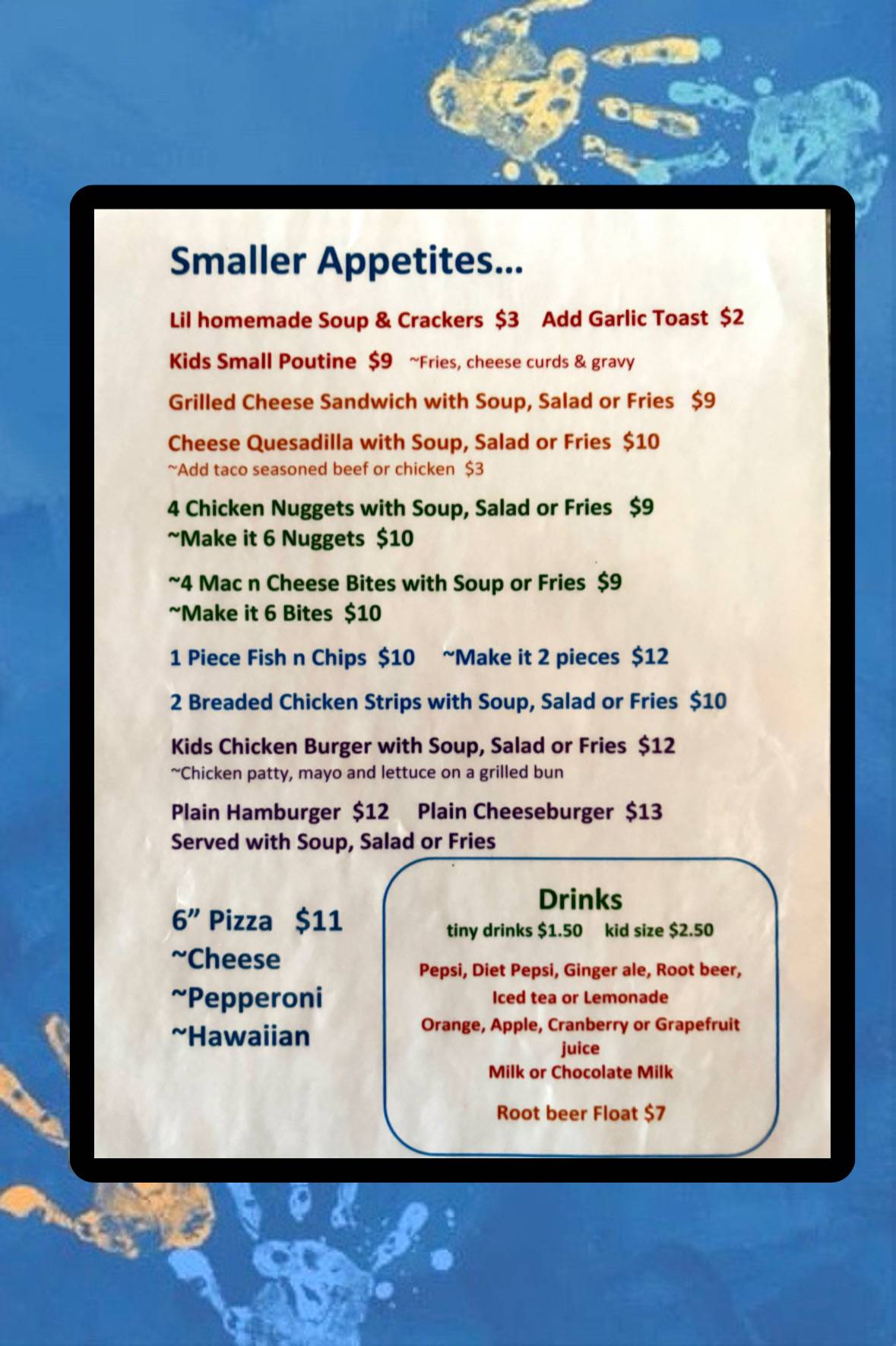 Menu at Jaffray Pub & Sunrise Grill, Jaffray