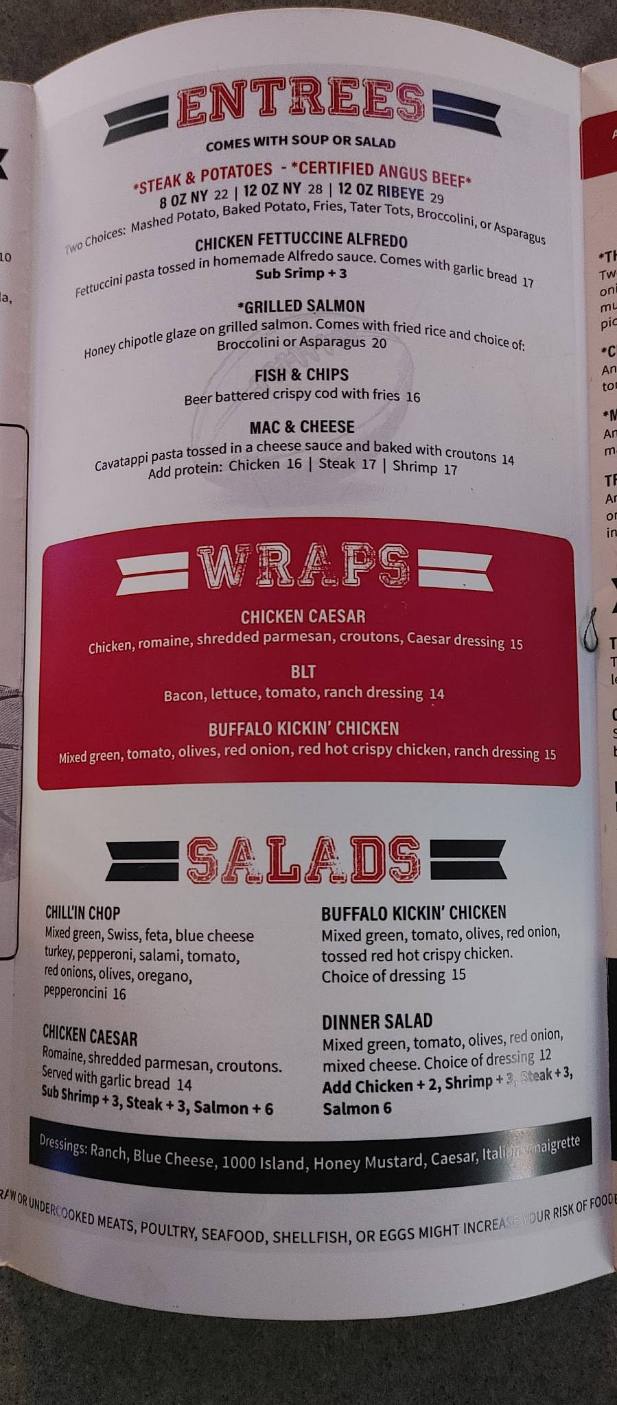 Menu at Just Chill Pub & Grill, Lynnwood