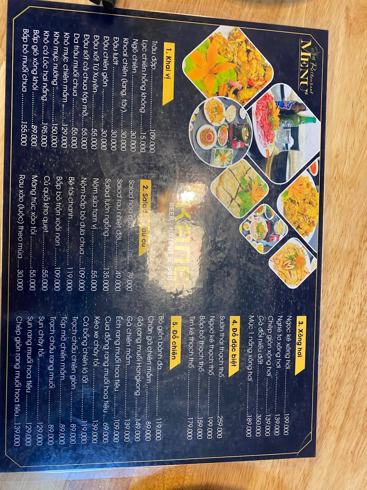 Menu at KANE Restaurant-Beer Hotpot&BBQ, Việt Trì