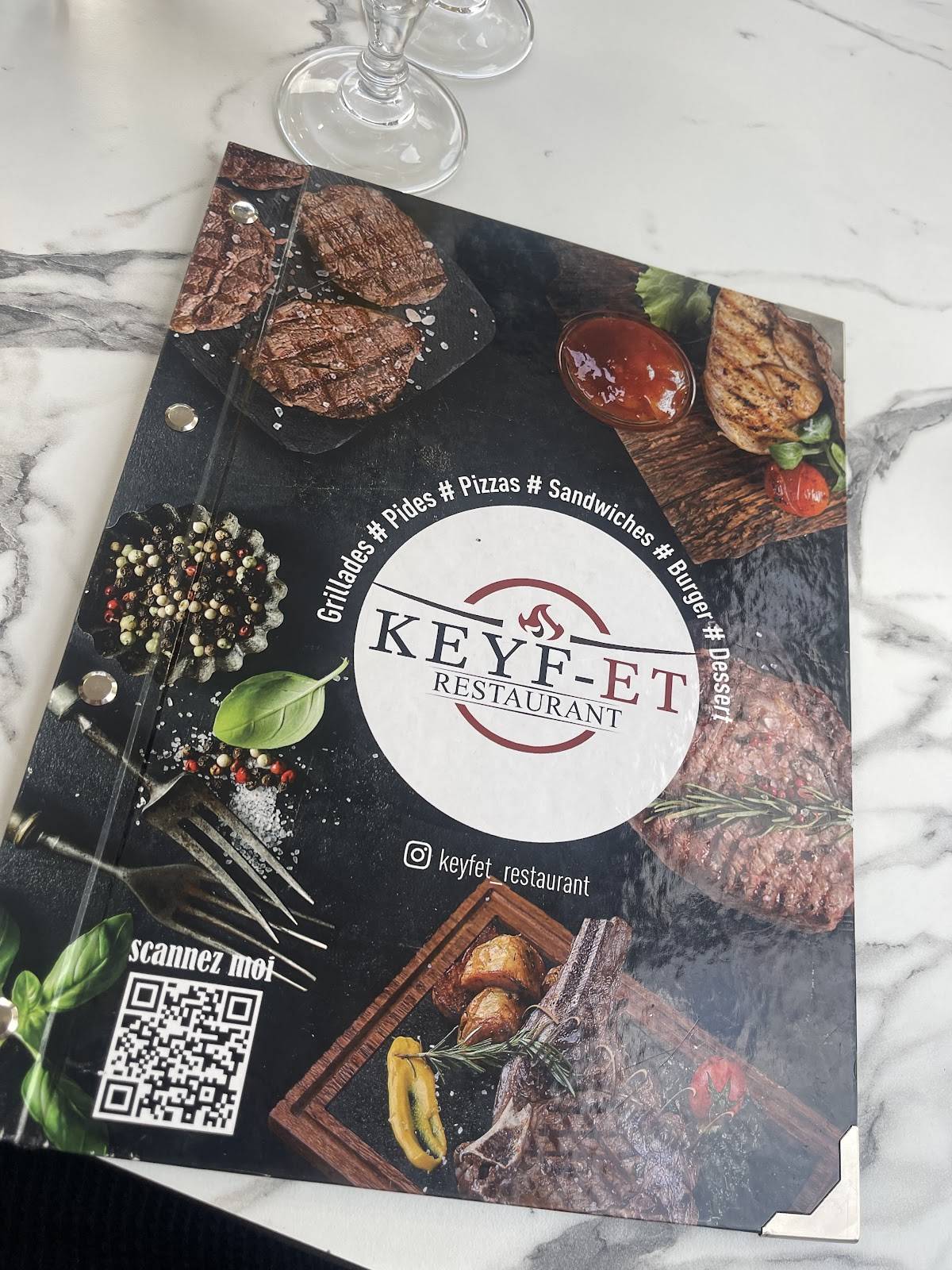 Menu at KEYF-ET restaurant, Pont-de-Chéruy