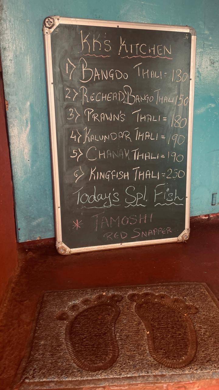 Menu at KK's Kitchen - Best Homemade Goan Fish Thali, Guirim