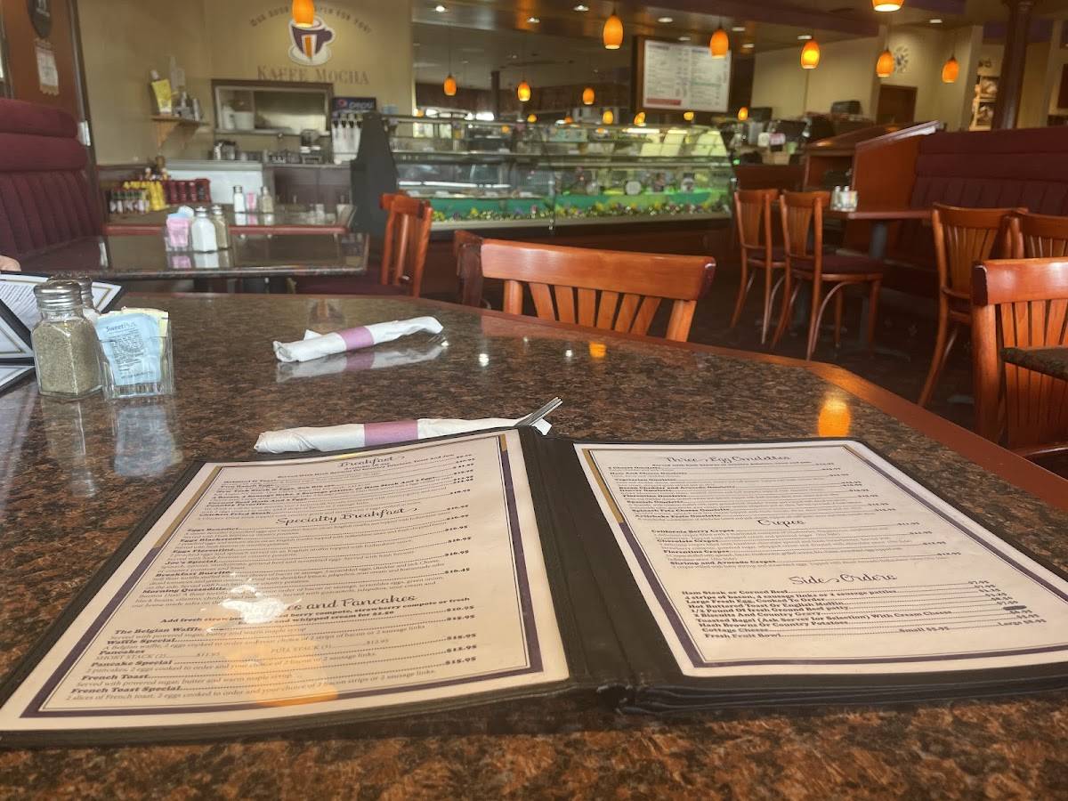 Menu at Kaffe Mocha & Grill restaurant, Santa Rosa