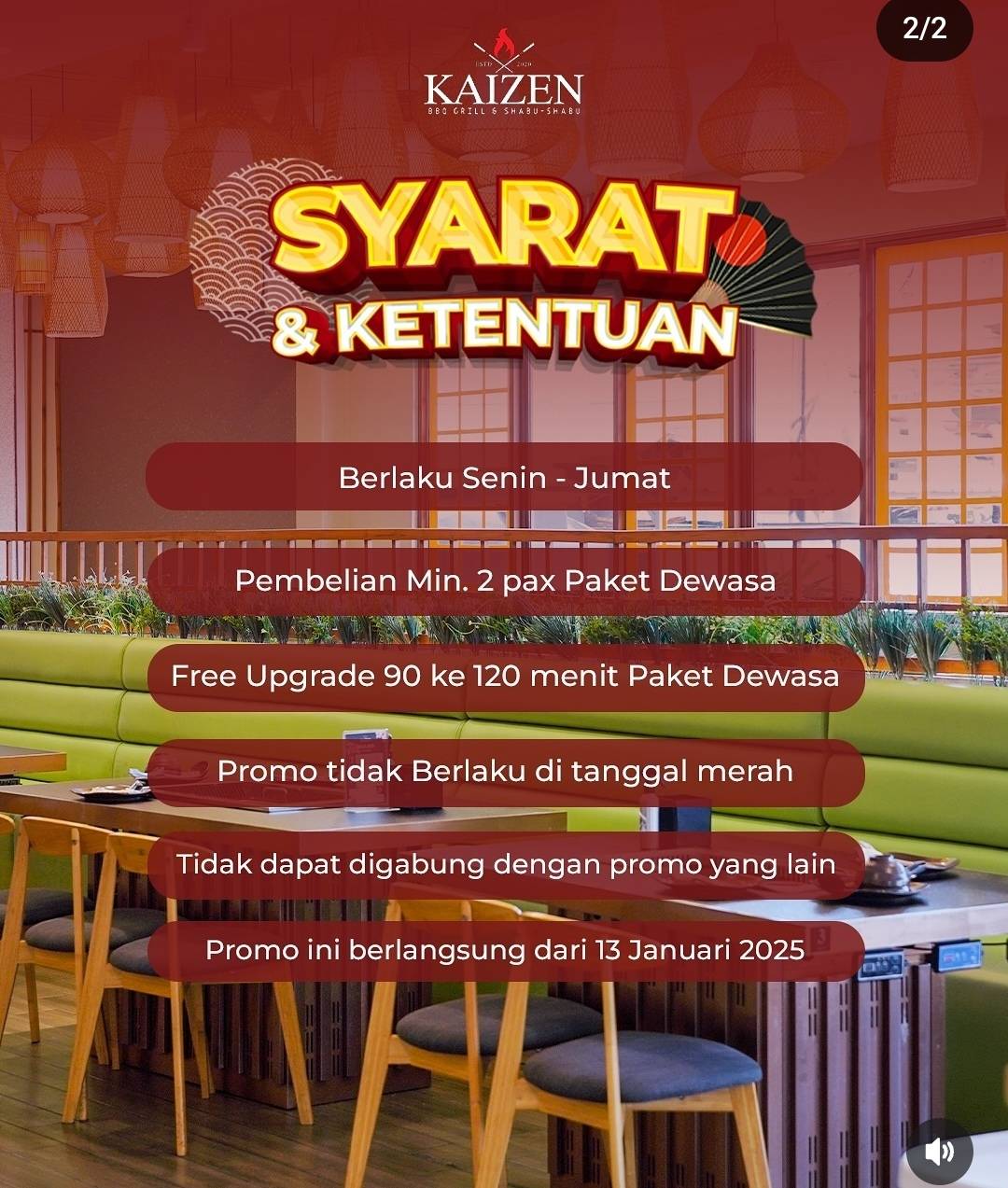 Menu at Kaizen All You Can Eat BBQ Grill & Shabu - Shabu Yogyakarta ...