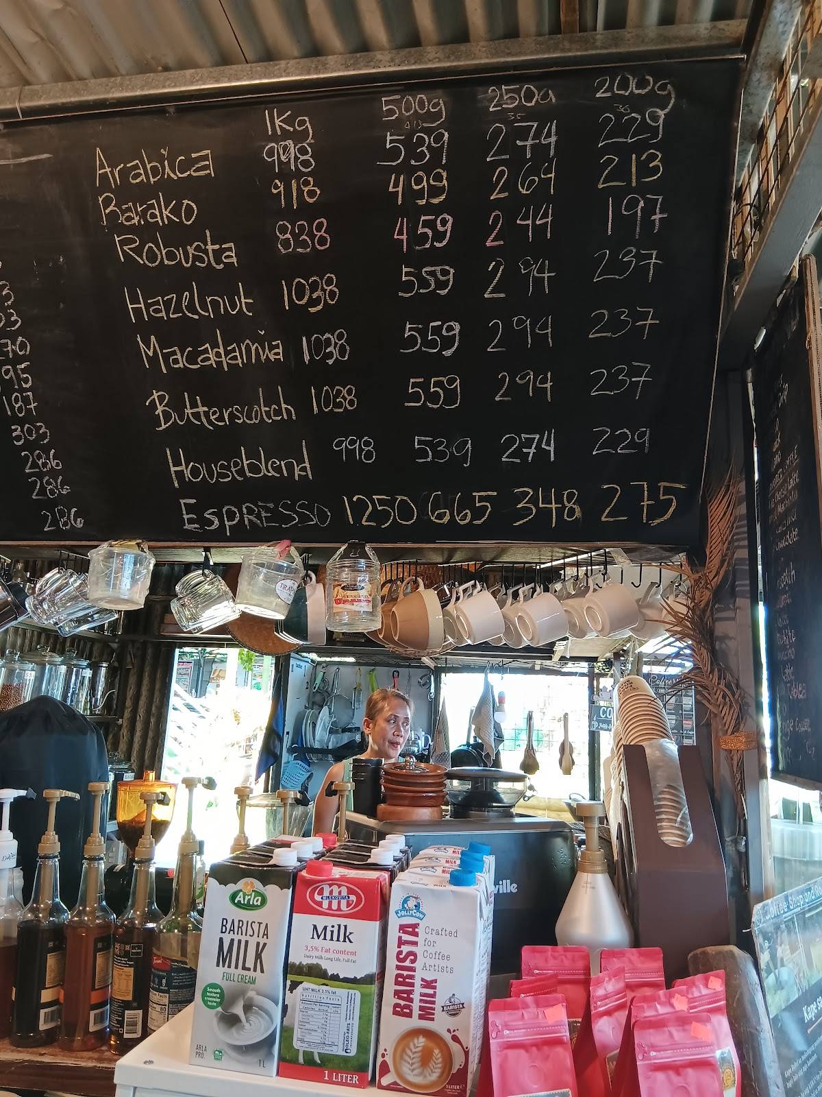 Menu at Kape Bukel, Tanay, Km. 56 Marilaque (Kainan ni Haring Solomon