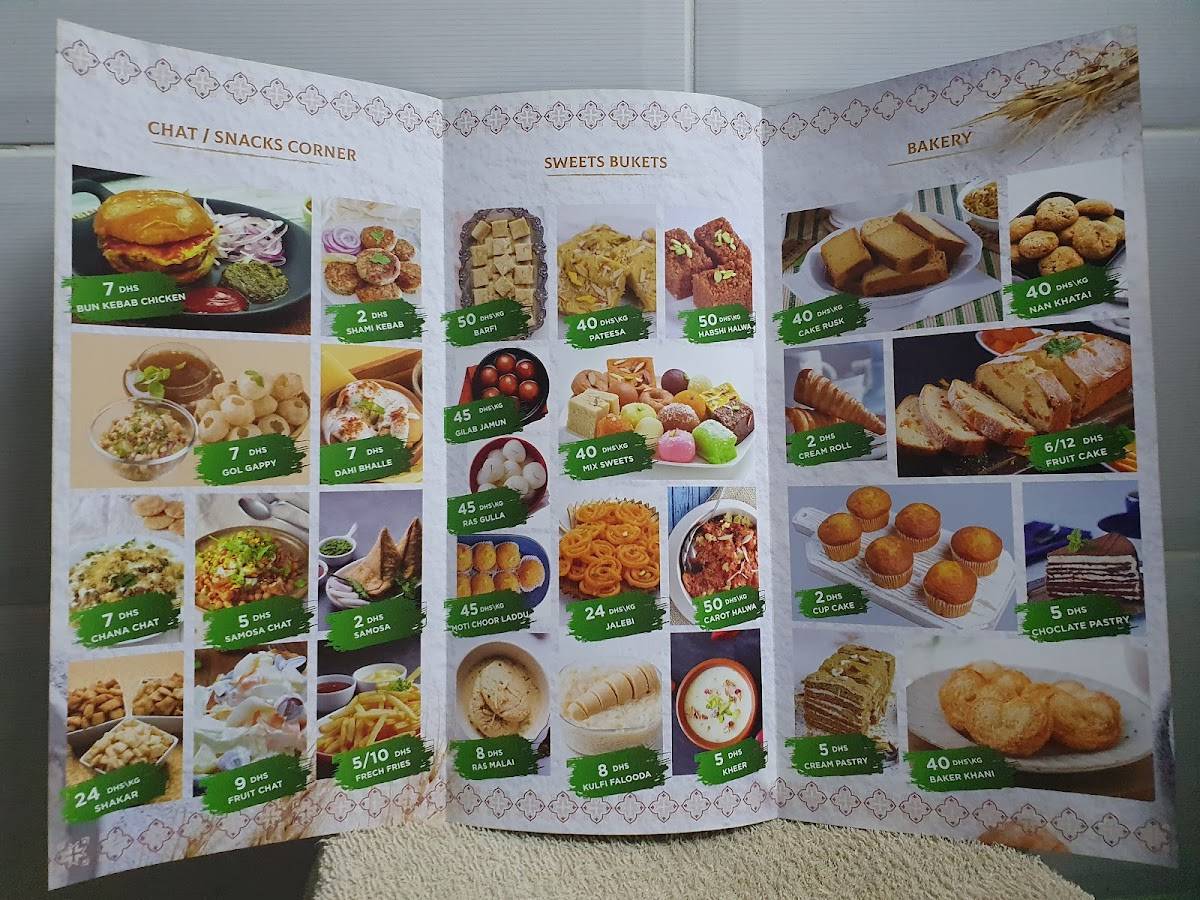 Menu at Karachi Palace Sweets & Bakers, Sharjah