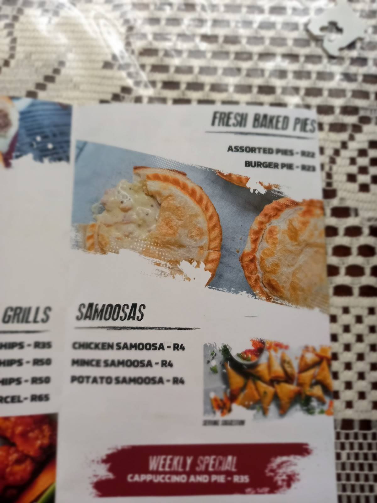 Menu at Karbros Take Aways - Observatory restaurant, Cape Town