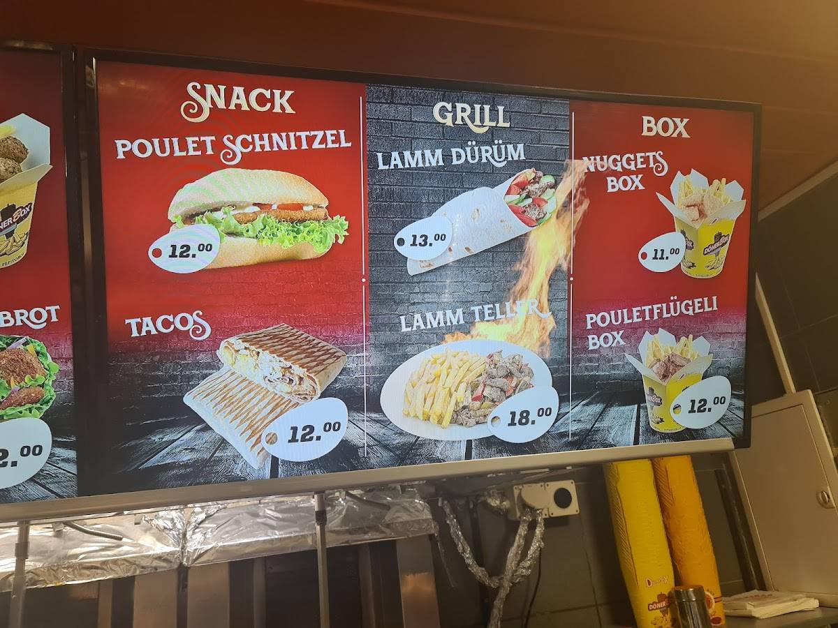 Speisekarte von Kebab La Villa Tacos, Biel, Unionsgasse 20