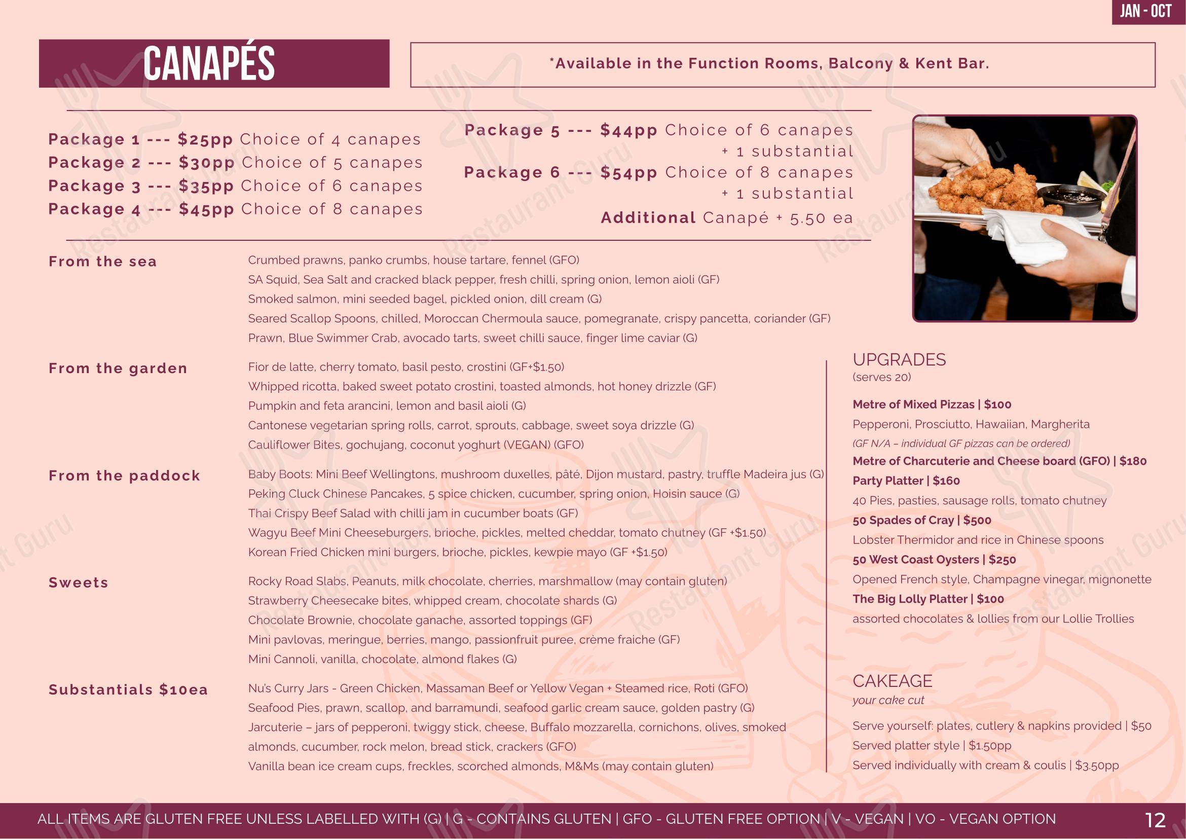 Menu at Kent Town Hotel pub & bar, Kent Town
