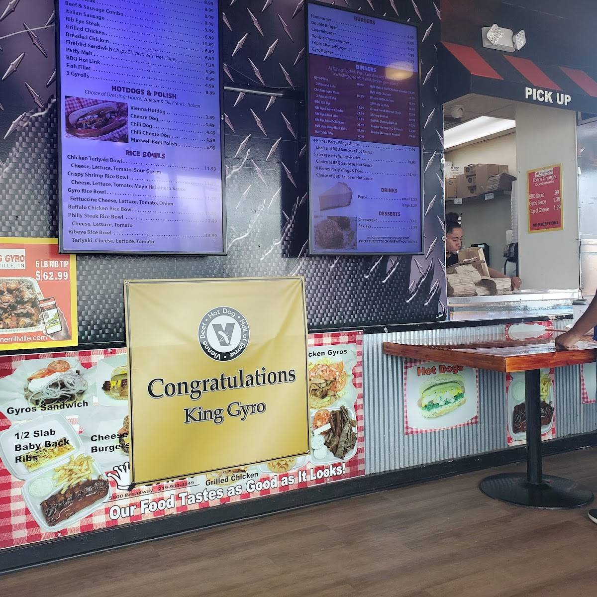Menu at King Gyro Merrillville restaurant, Merrillville