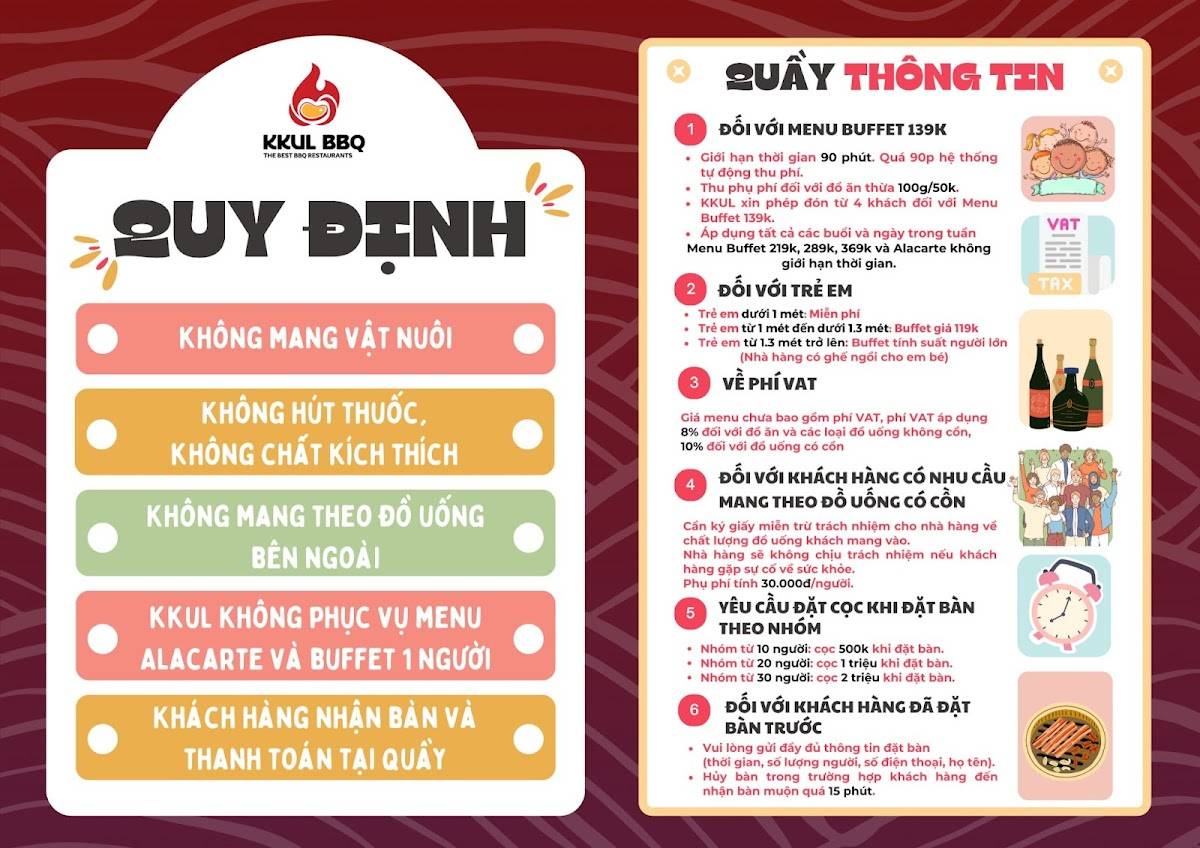 Menu at Kkul BBQ & Hotpot, Vietnam