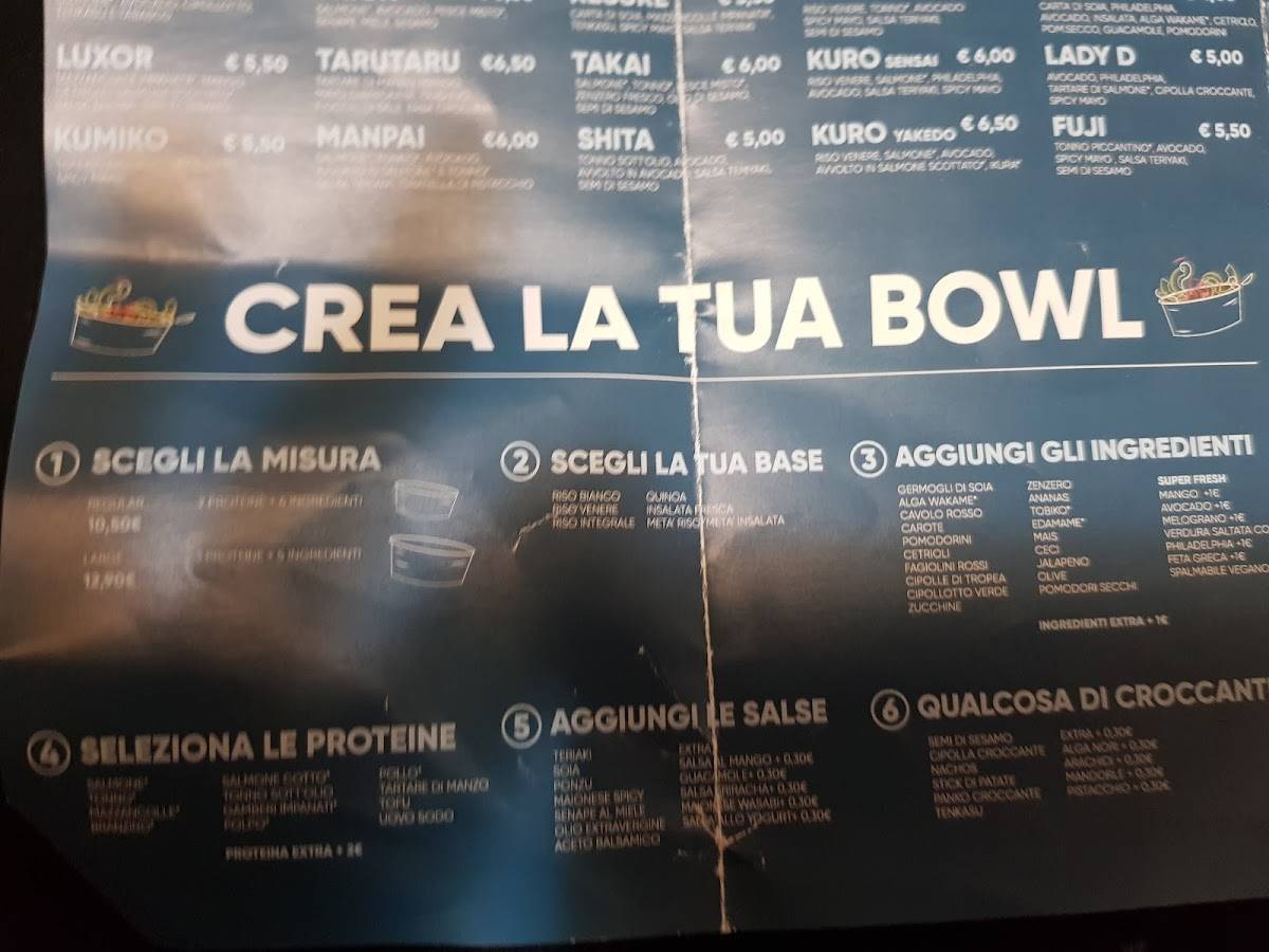 Speisekarte von Koku poke n'roll & Booba'z Bubble Tea restaurant, San ...