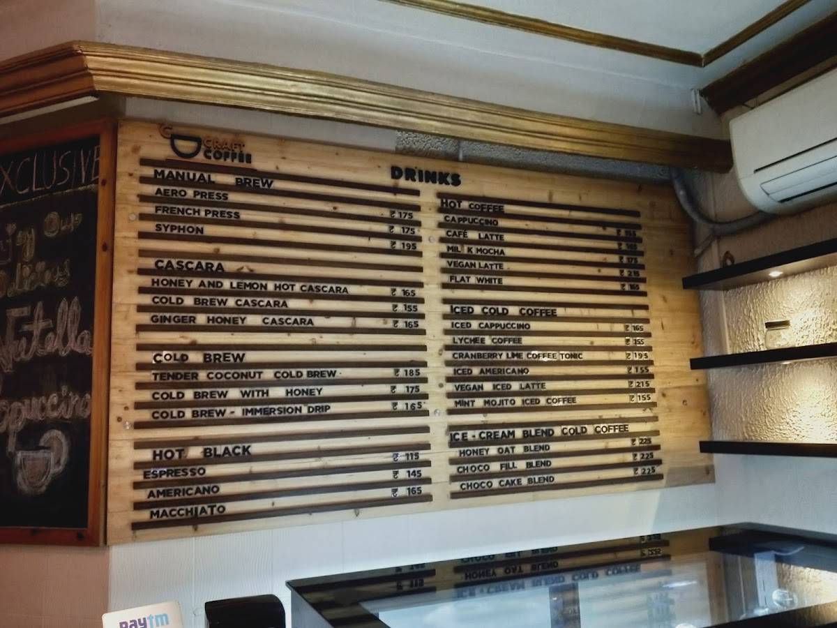 Menu at Trincas Restaurant & Bar, Kolkata