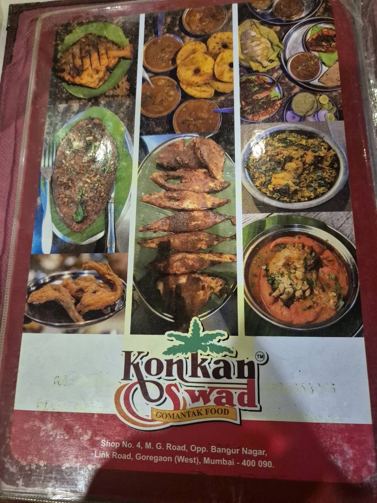 Menu at Konkan Swad Gomantak Food Seafood Speciality Goregaon West ...