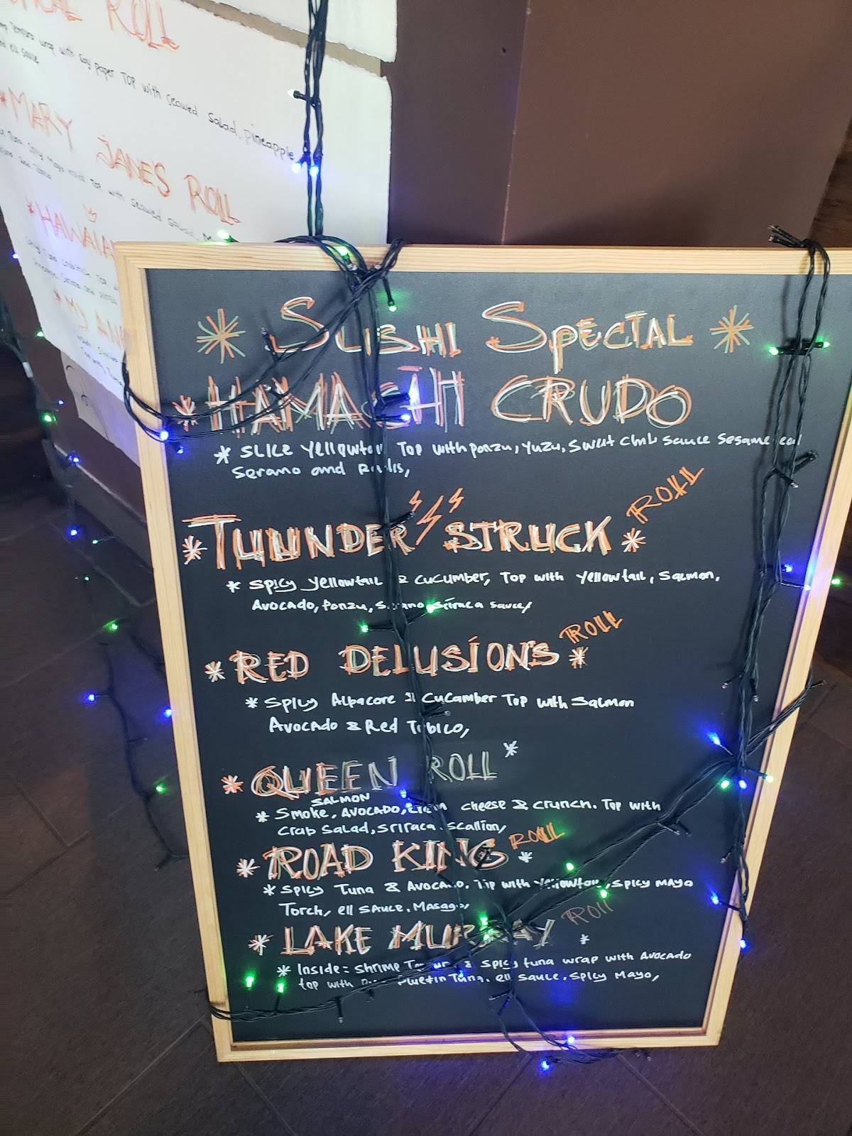 Menu at Konnichiwa of Lexington, SC restaurant, Lexington