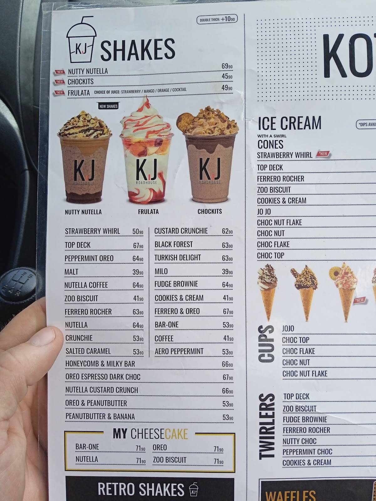 Menu at Kota Joe Roadhouse - Edenvale restaurant, Edenvale, 13 Van ...